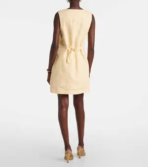 Posse Emma Linen Mini Dress - Yellow