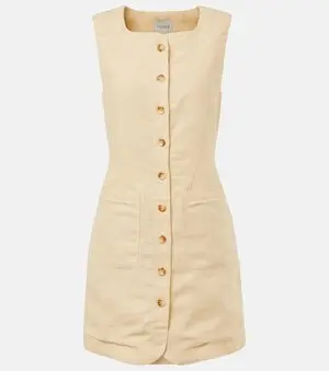 Posse Emma Linen Minidress - Yellow