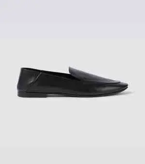 Saint Laurent Alain Leather Slippers