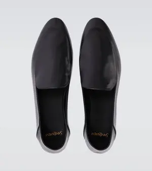Saint Laurent Alain Leather Slippers