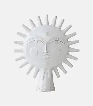 Jonathan Adler Utopia Sun Stoneware Decorative Object - White