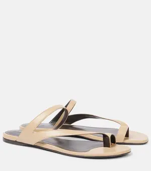 Khaite Aimee Leather Sandals