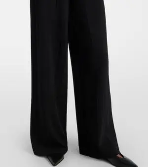 Max Mara Lama Crêpe Wide-leg Pants