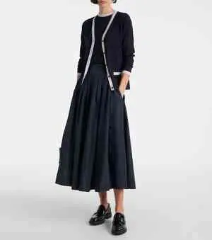 Max Mara Virgin Wool Cardigan - Blue