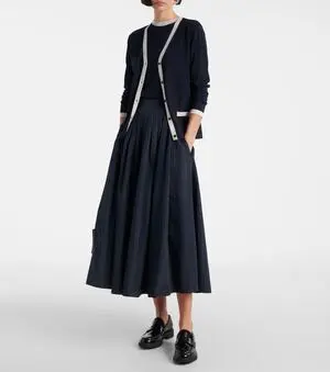 Max Mara Virgin Wool Cardigan - Blue