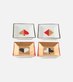 Jonathan Adler Dealer's Choice Set Of 4 Decorative Trays - Multicoloured