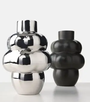 LOUISE ROE Balloon Object 001 Steel Vase - Black