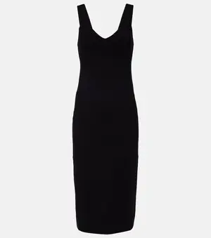 Max Mara Teak Knitted Midi Dress