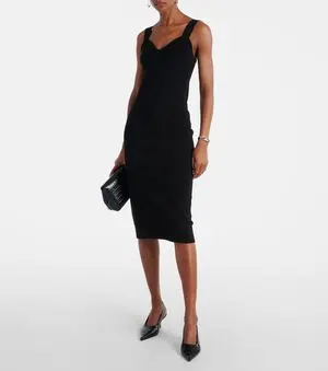 Max Mara Teak Knitted Midi Dress