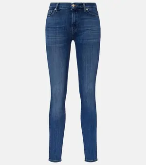 7 For All Mankind High-waist Skinny Jeans - Blue
