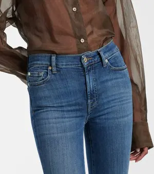 7 For All Mankind High-waist Skinny Jeans