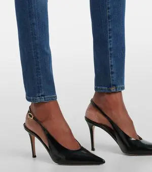 7 For All Mankind High-waist Skinny Jeans