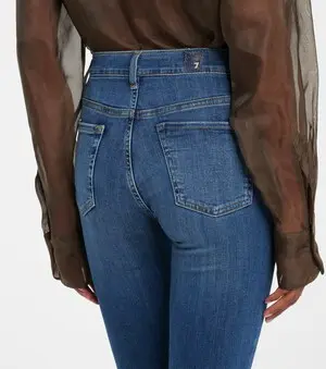 7 For All Mankind High-waist Skinny Jeans