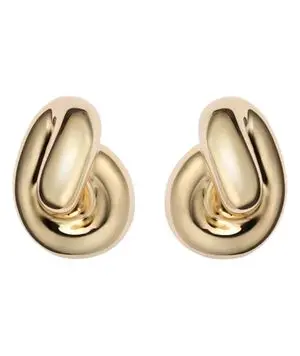 JENNIFER FISHER Small Knot 10kt Yellow Earrings - Gold