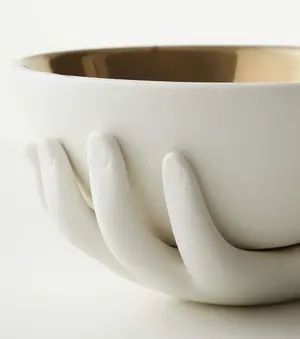 Jonathan Adler Eve Gold-plated Porcelain Bowl