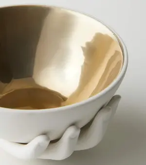 Jonathan Adler Eve Gold-plated Porcelain Bowl