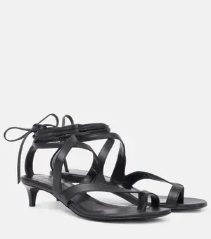 Khaite Aimee 35 Leather Sandals