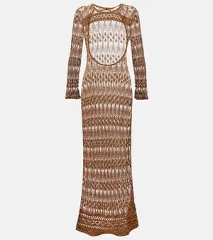 Isabel Marant Étoile Paloma Sheer Maxi Dress - Gold
