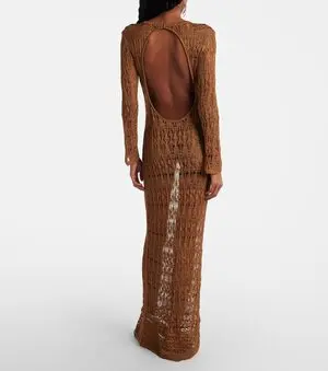 Isabel Marant Étoile Paloma Sheer Maxi Dress - Gold