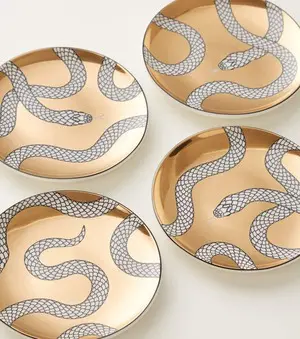 Jonathan Adler Eden Set Of 4 Porcelain Coasters