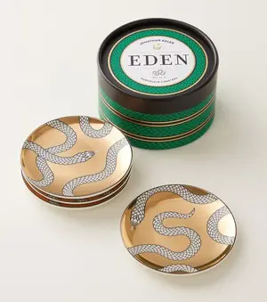 Jonathan Adler Eden Set Of 4 Porcelain Coasters