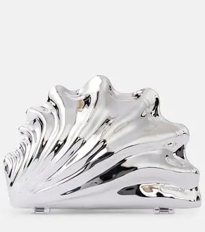 JW Anderson Shell Mini Clutch - Silver