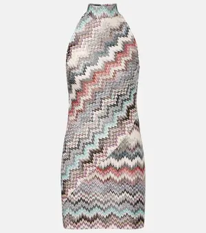 Missoni Zig Zag Embellished Lamé Minidress - Multicoloured