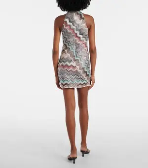 Missoni Zig Zag Embellished Lamé Minidress - Multicoloured