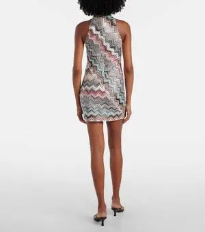 Missoni Zig Zag Embellished Lamé Minidress