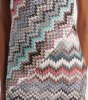 Missoni Zig Zag Embellished Lamé Minidress