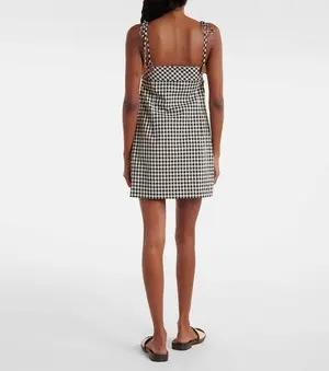 Miu Miu Gingham Cotton Minidress