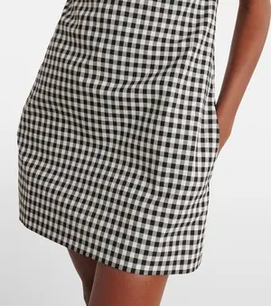 Miu Miu Gingham Cotton Minidress
