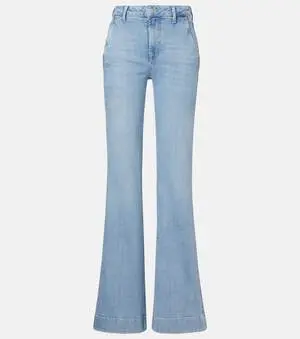7 For All Mankind Modern Dojo High-rise Bootcut Jeans - Blue