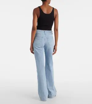 7 For All Mankind Modern Dojo High-rise Bootcut Jeans - Blue
