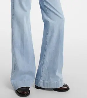 7 For All Mankind Modern Dojo High-rise Bootcut Jeans - Blue