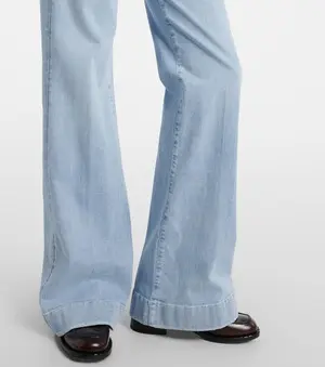 7 For All Mankind Modern Dojo High-rise Bootcut Jeans - Blue