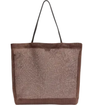 THE ROW Barn Mesh Tote Bag - Brown