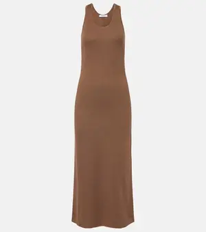 Max Mara Aceri Virgin Wool Midi Dress - Brown