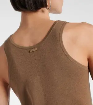 Max Mara Aceri Virgin Wool Midi Dress - Brown
