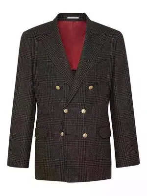 Brunello Cucinelli Double-breasted Blazer - Brown