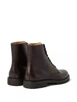 Brunello Cucinelli Texture-leather Ankle Boots