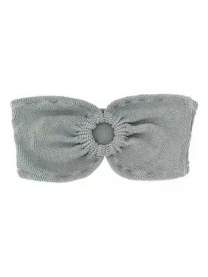MC2 SAINT BARTH Yulia Bandeau Bikini Top - Grey