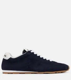 Miu Miu Plume Suede Sneakers