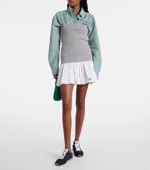 Miu Miu Plume Suede Sneakers