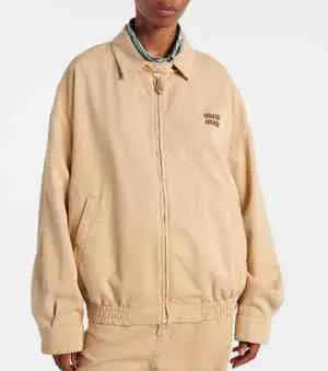 Miu Miu Logo Denim Blouson