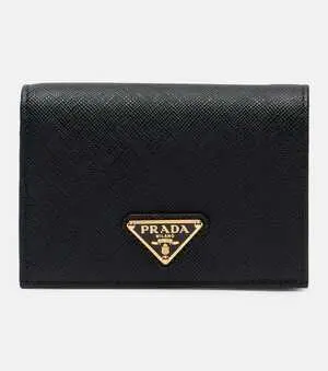 Prada Prada Saffiano Small Leather Wallet Black