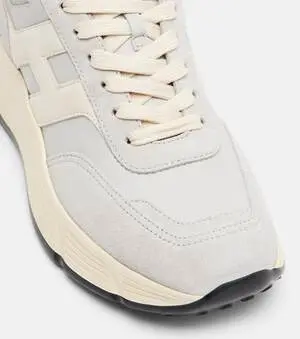 Hogan H669 Suede And Leather Sneakers