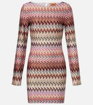 Missoni Zig Zag Lame Minidress - Multicoloured