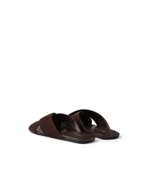 Prada Suede Slides - Brown
