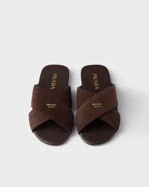 Prada Suede Slides